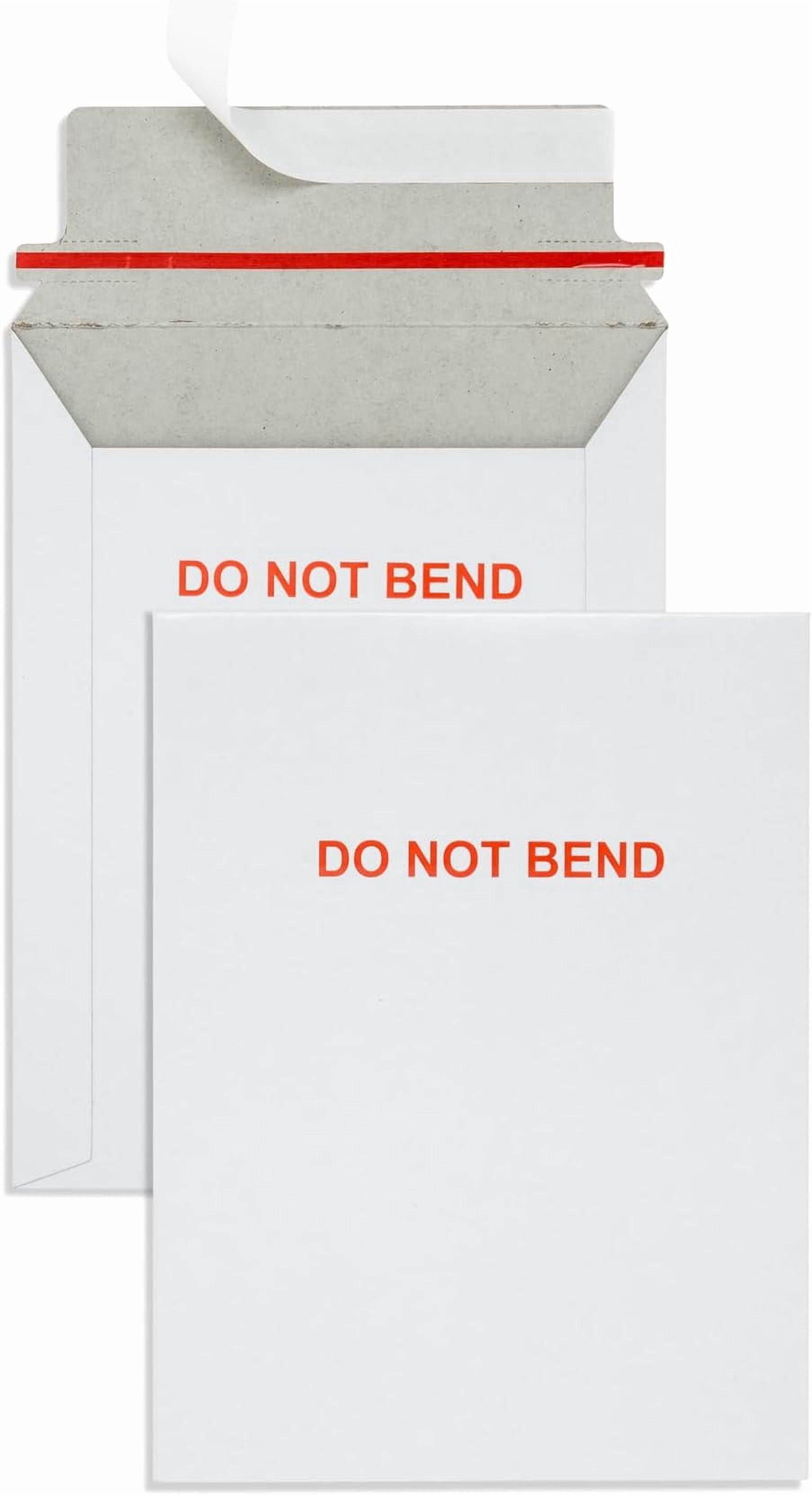 50 Rigid Mailers 6x8, Cardboard Envelopes, Do Not Bend Photo Mailers ...
