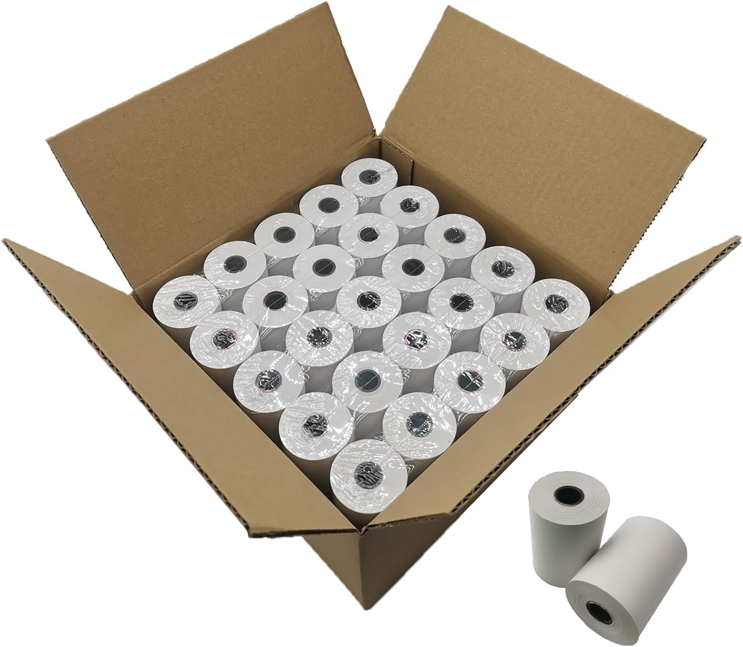 (50 Rolls) 2 1/4 x 85 Thermal Paper Rolls, BPA Free Thermal Receipt ...