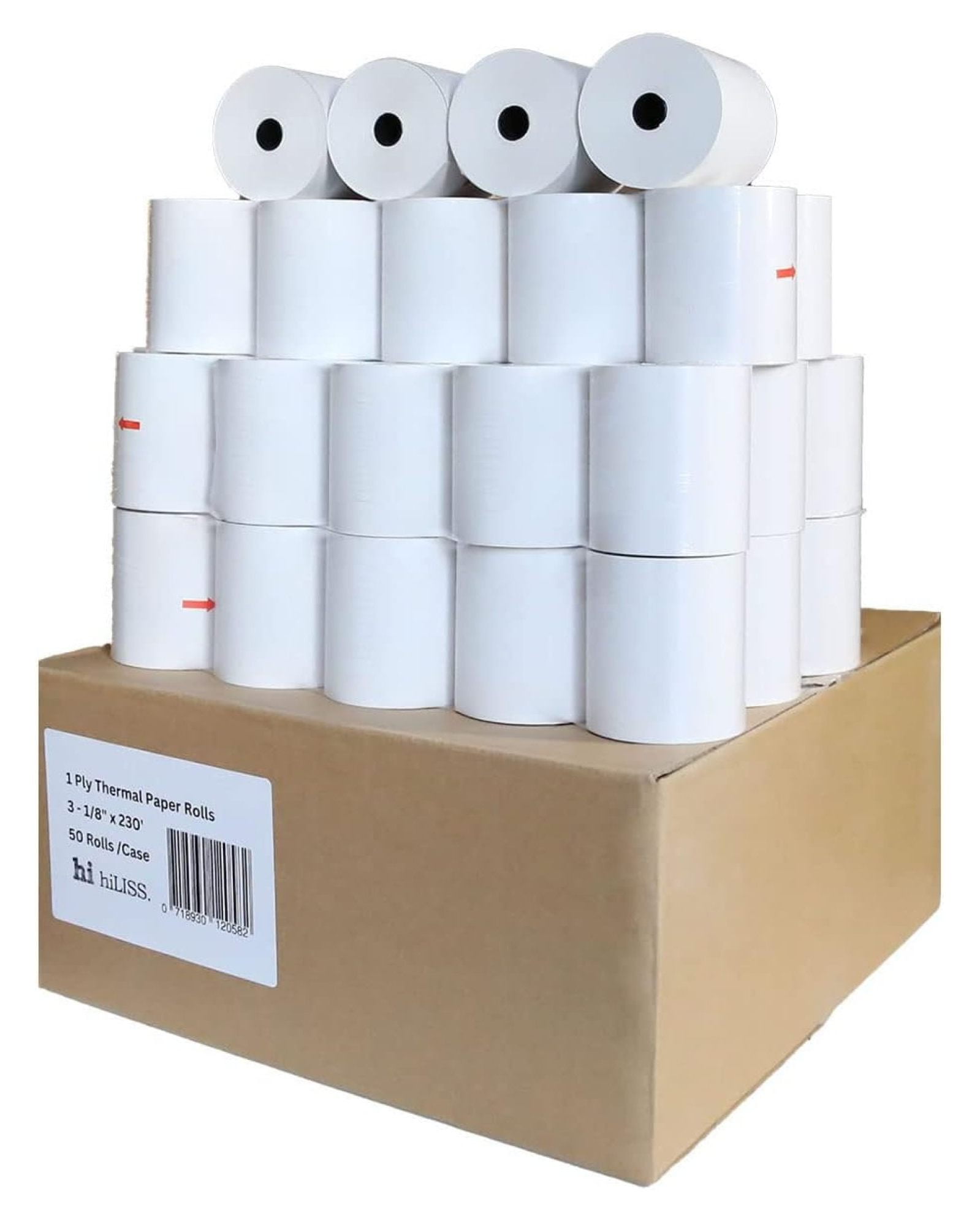 (50 Rolls) 3 1/8" x 230' BPA Premium A Grade POS Thermal Receipt ...