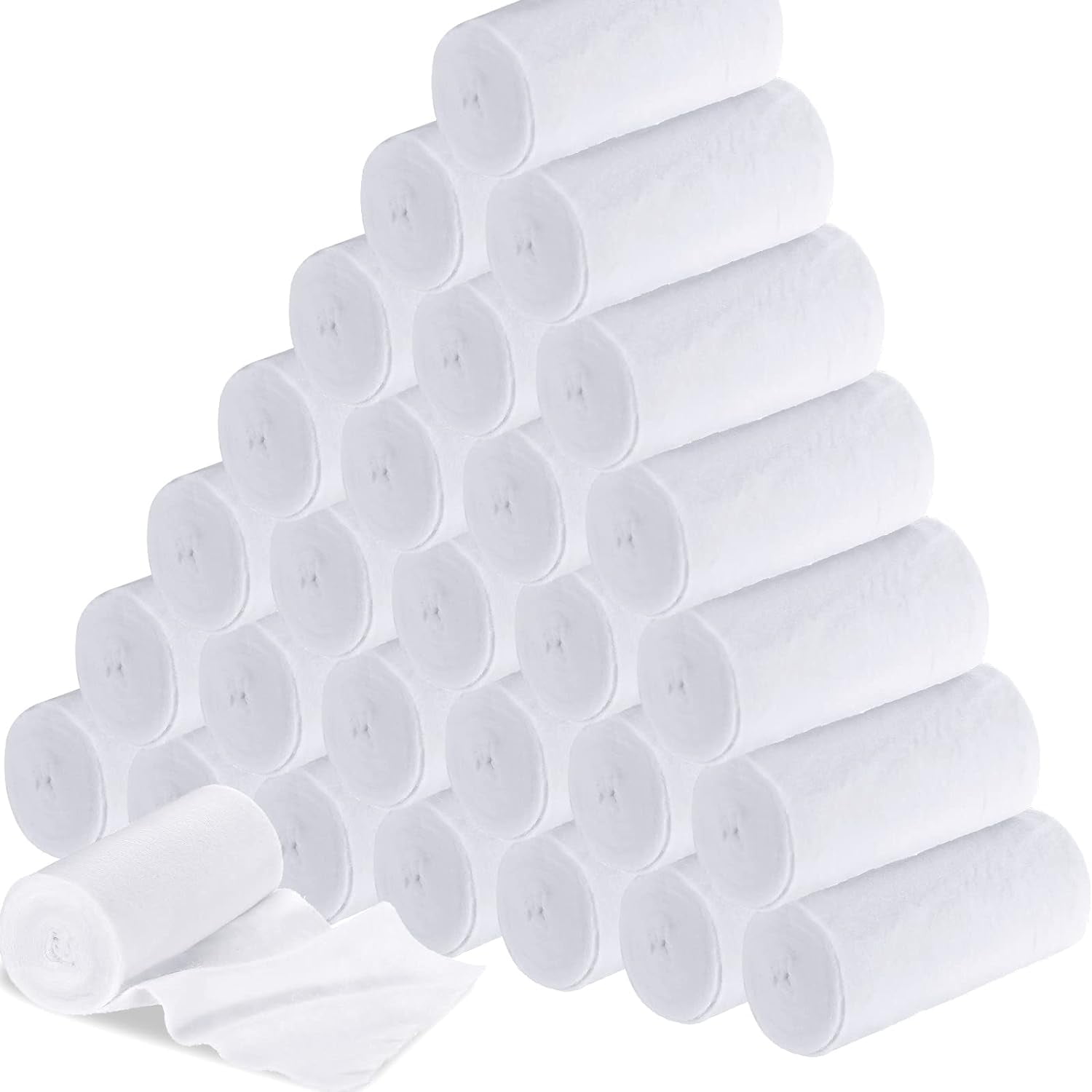 50 Rolls 4" x 8.9ft Gauze Bandage Rolls Cast Padding Gauze Bandage Wrap ...