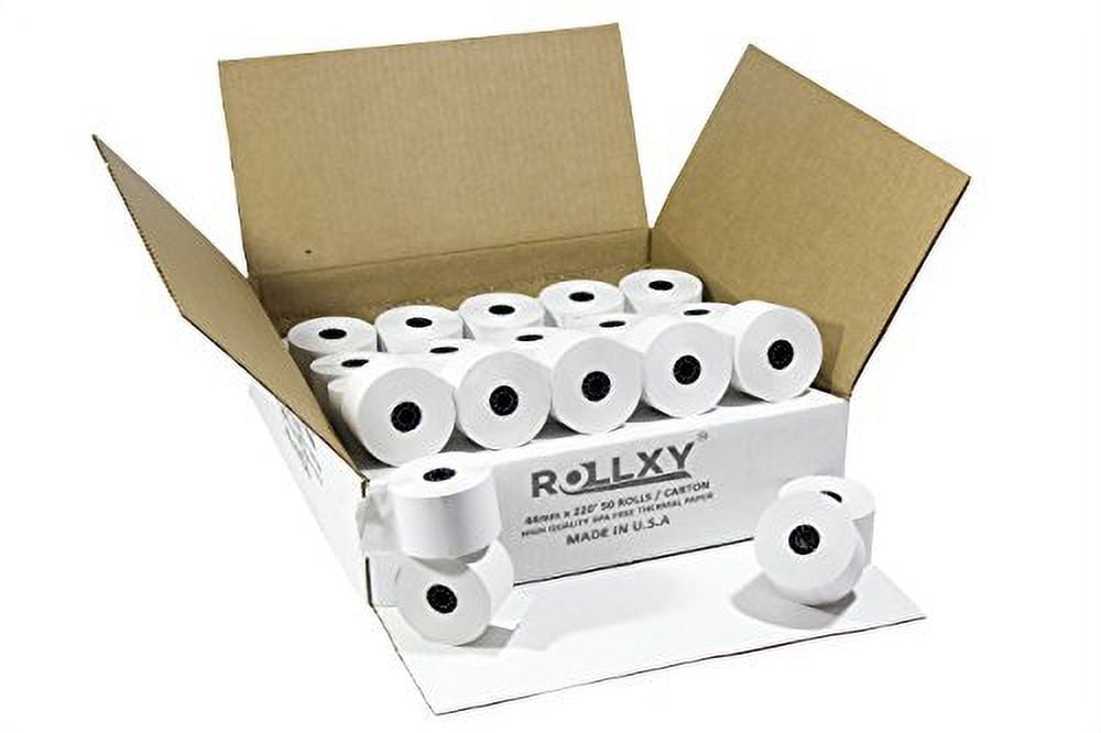 50 Rolls - 44mm x 220' Thermal Paper (Sharp ER-A410) - Walmart.com