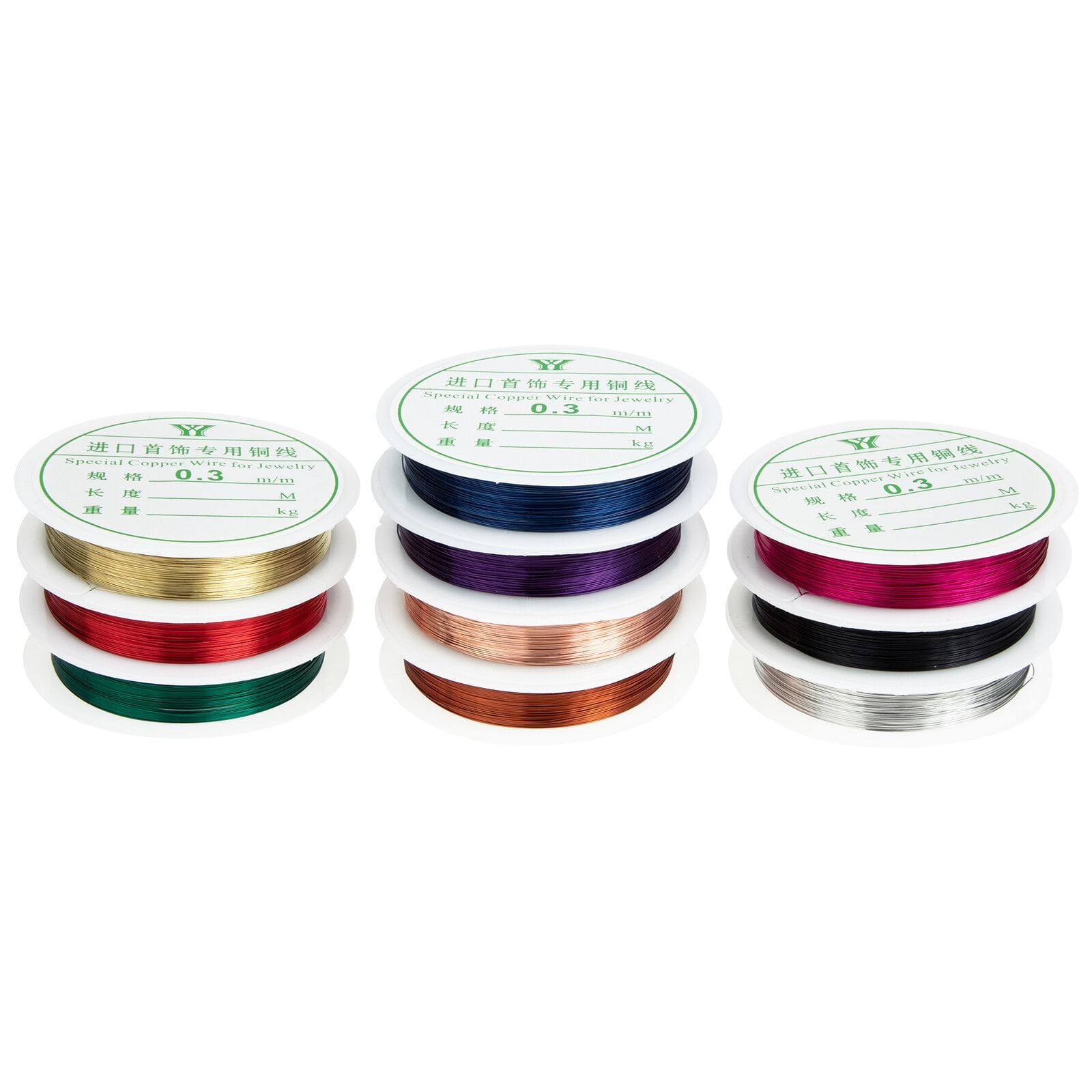 50 Rolls Jewlery Hand-made Craft Making Wire Copper Yarns Jewelry ...