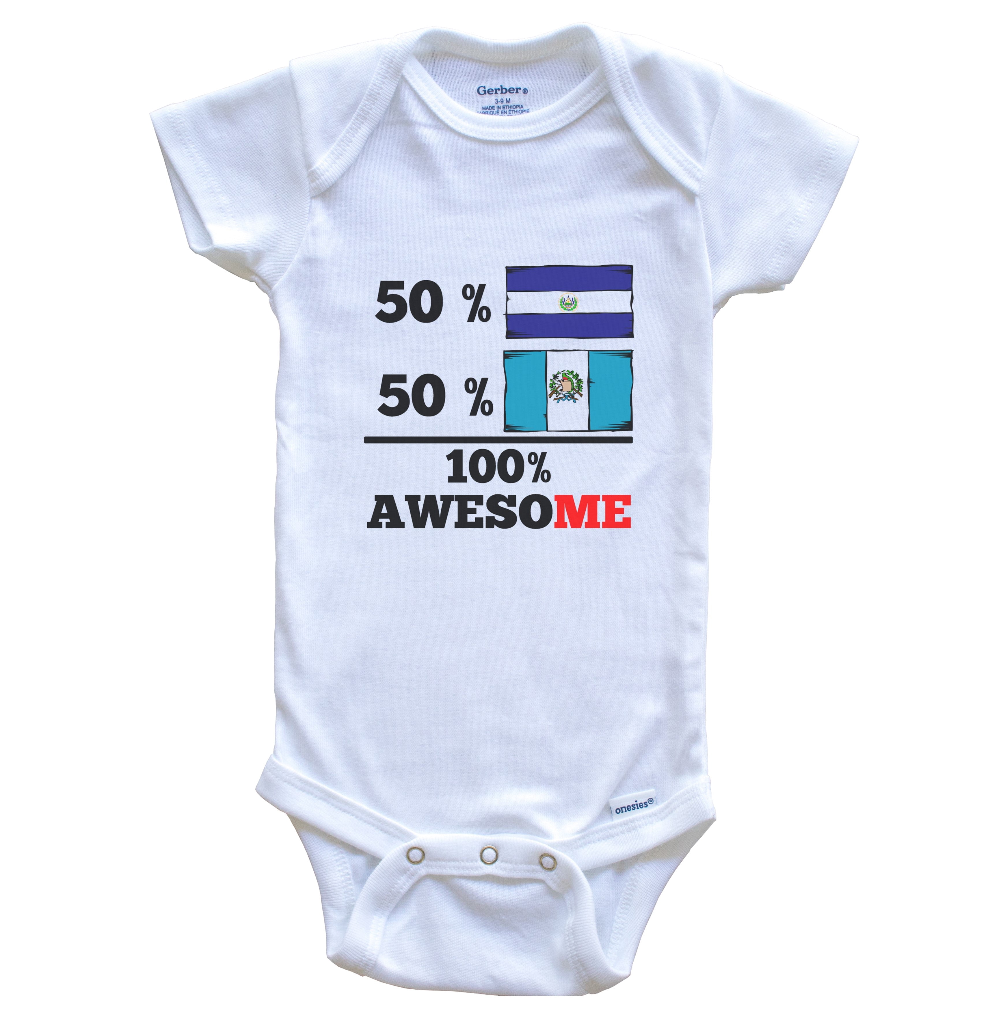 50% Salvadorian 50% Guatemalan 100% Awesome El Salvador Guatemala Flags ...