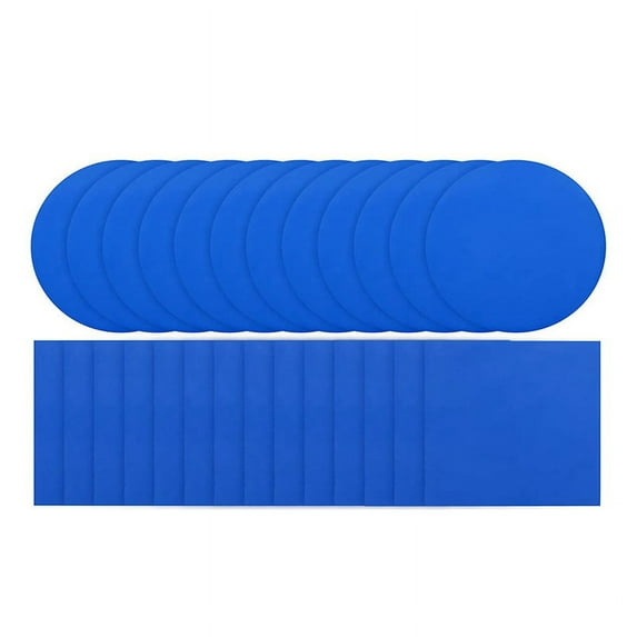 50 Self Adhesive PVC Pool Patch Repair Kit Square Round Air Mattress ...