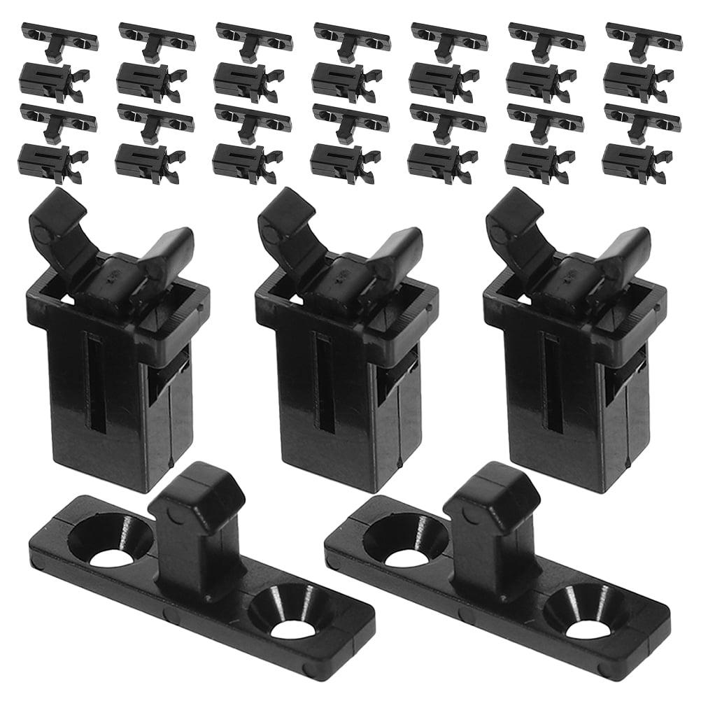 50 Set Automatic Locking Lid Clip: Lock For Trash Can Toolbox Bin ...