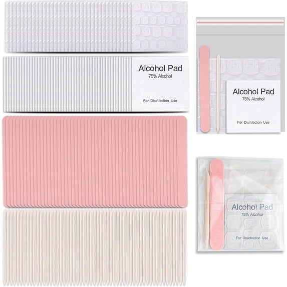 50 Set Disposable Press on Nail Tool Kit, Including 50pcs Nail File, 50 ...