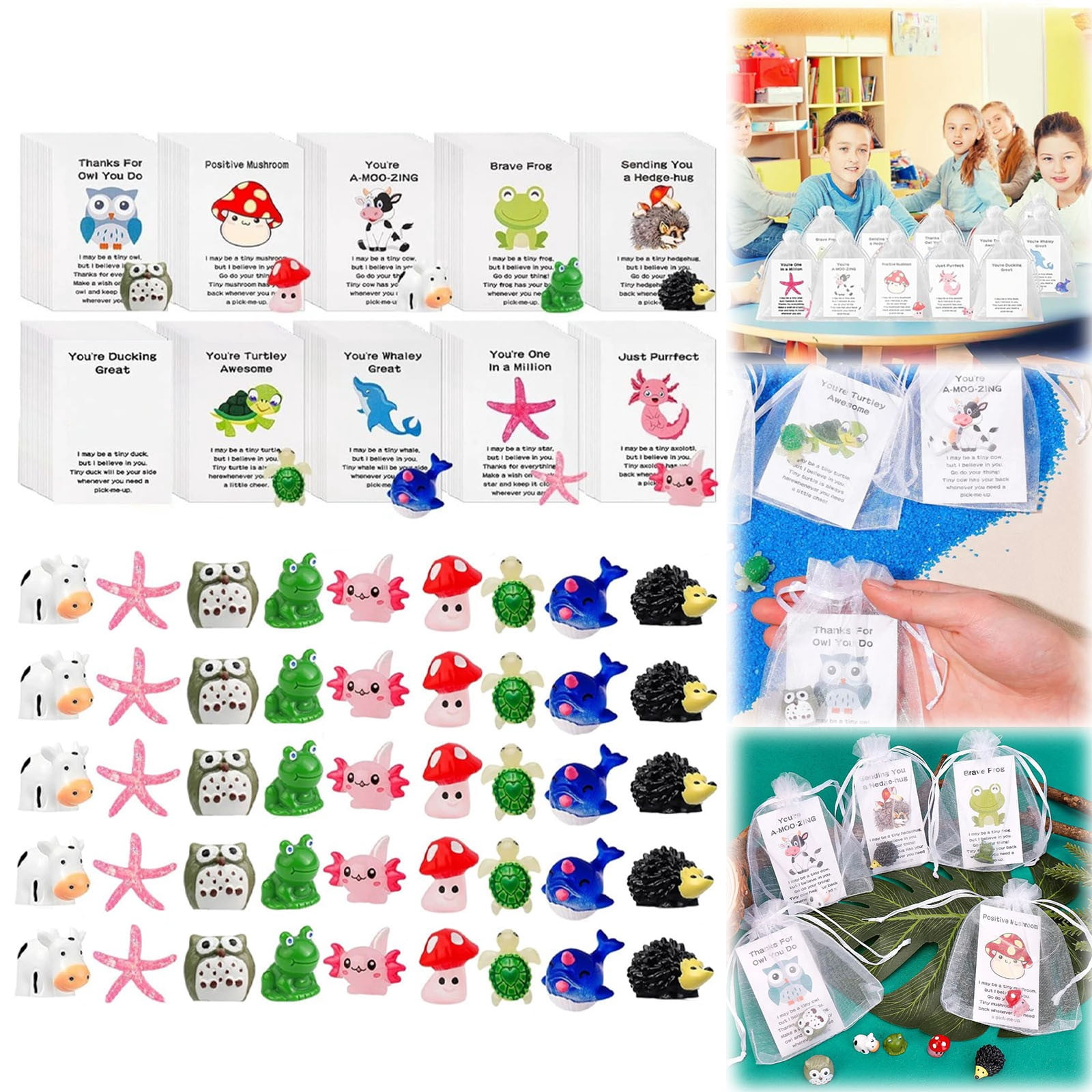 50 Set Employee Appreciation Gifts Bulk for Coworkers Staff Mini Resin ...