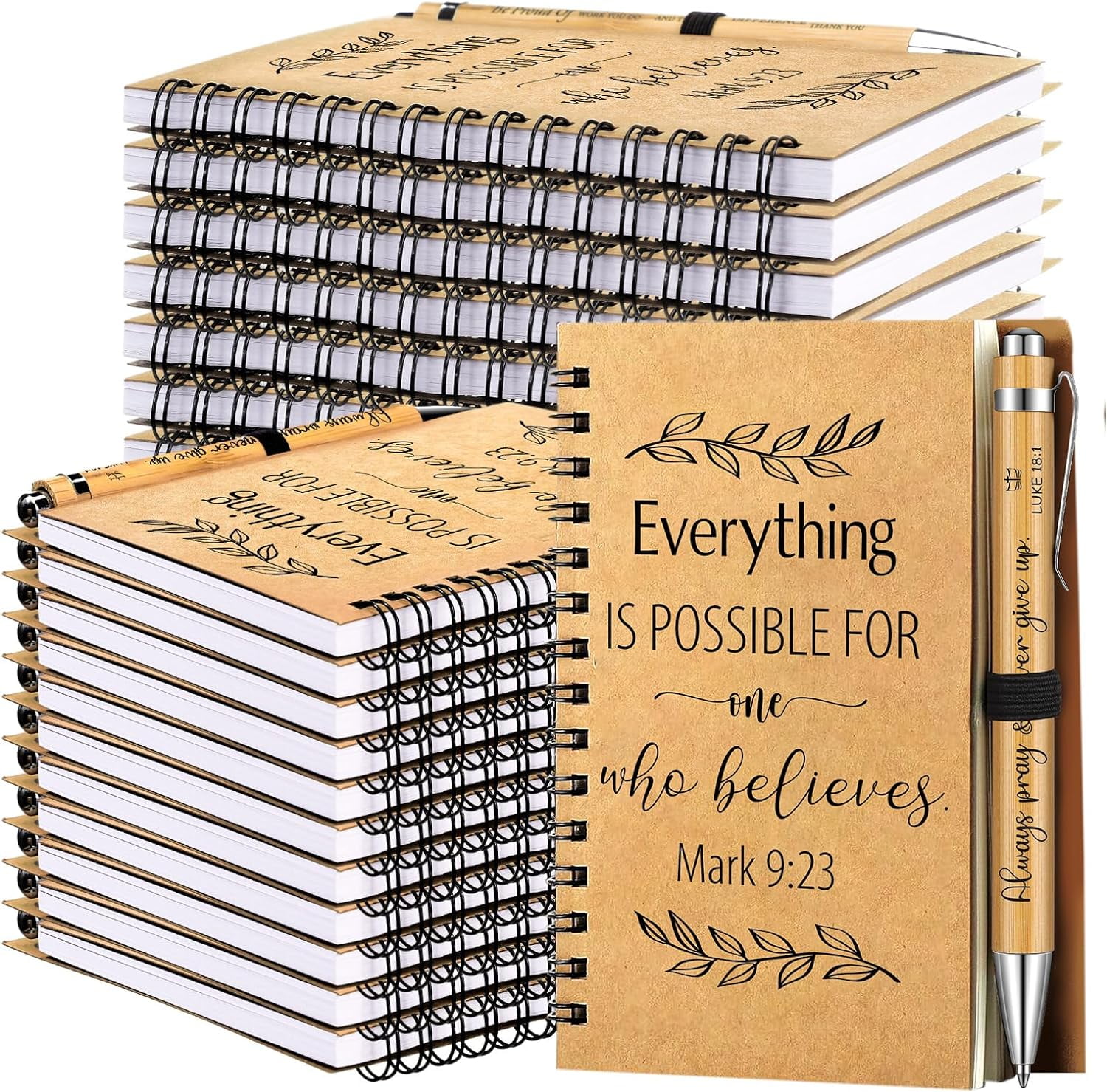 50 Set Inspirational Gifts Small Notepads Bulk Inspirational Journals ...