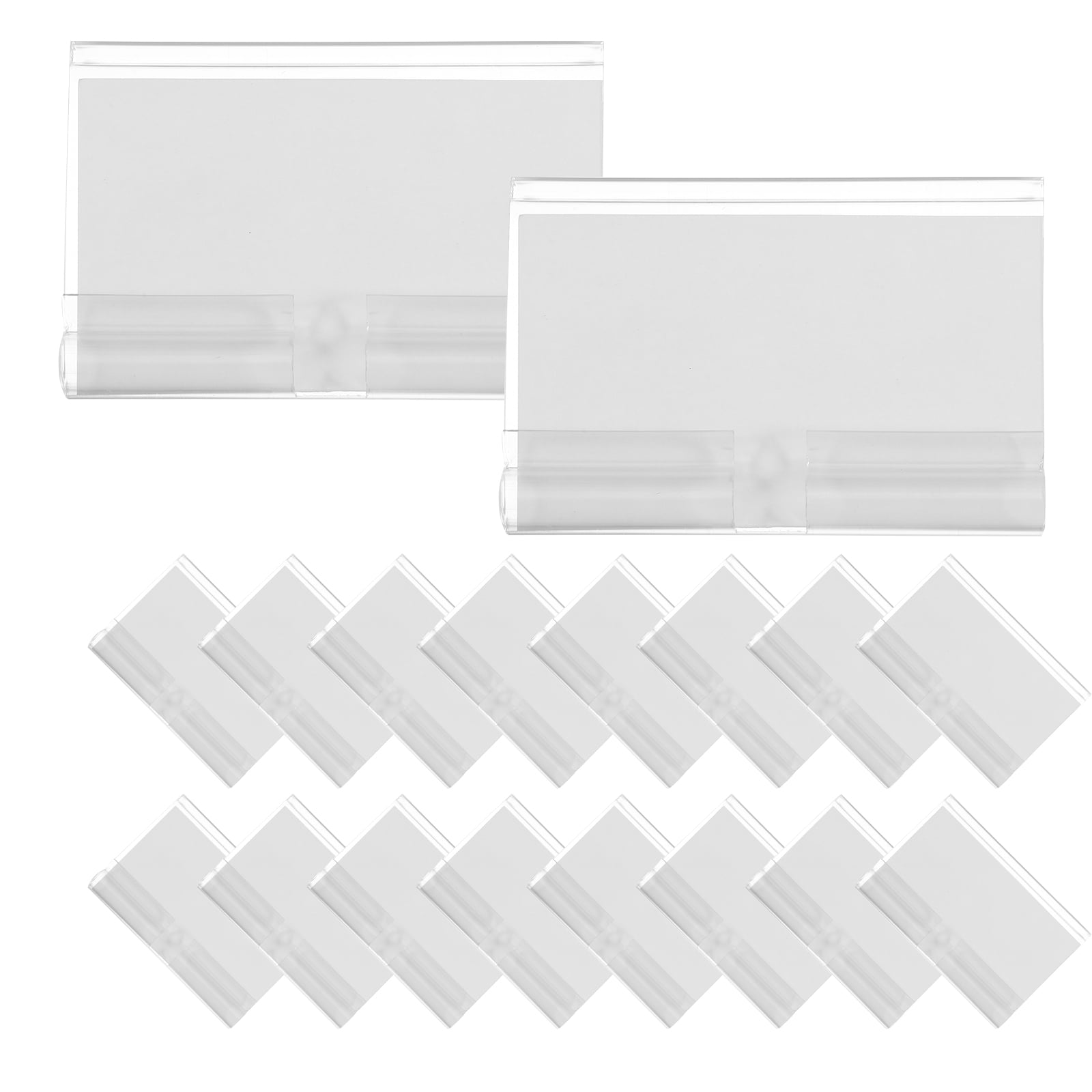 50 Set Price Card Sign Holders Labels Supermarkets Clear Love Bookmarks ...
