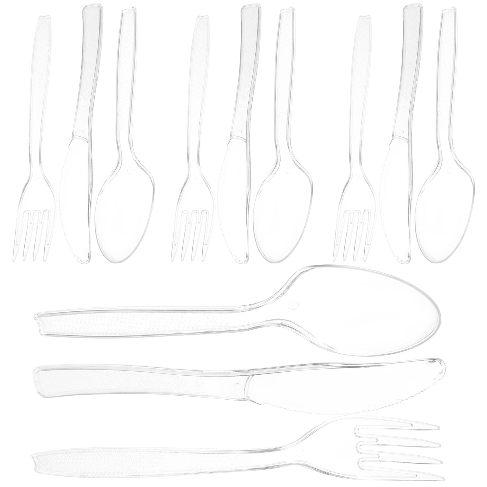 50 Set of Party Cutlery Set Fork Spoon Cutter Set Server Cutlery Set ...