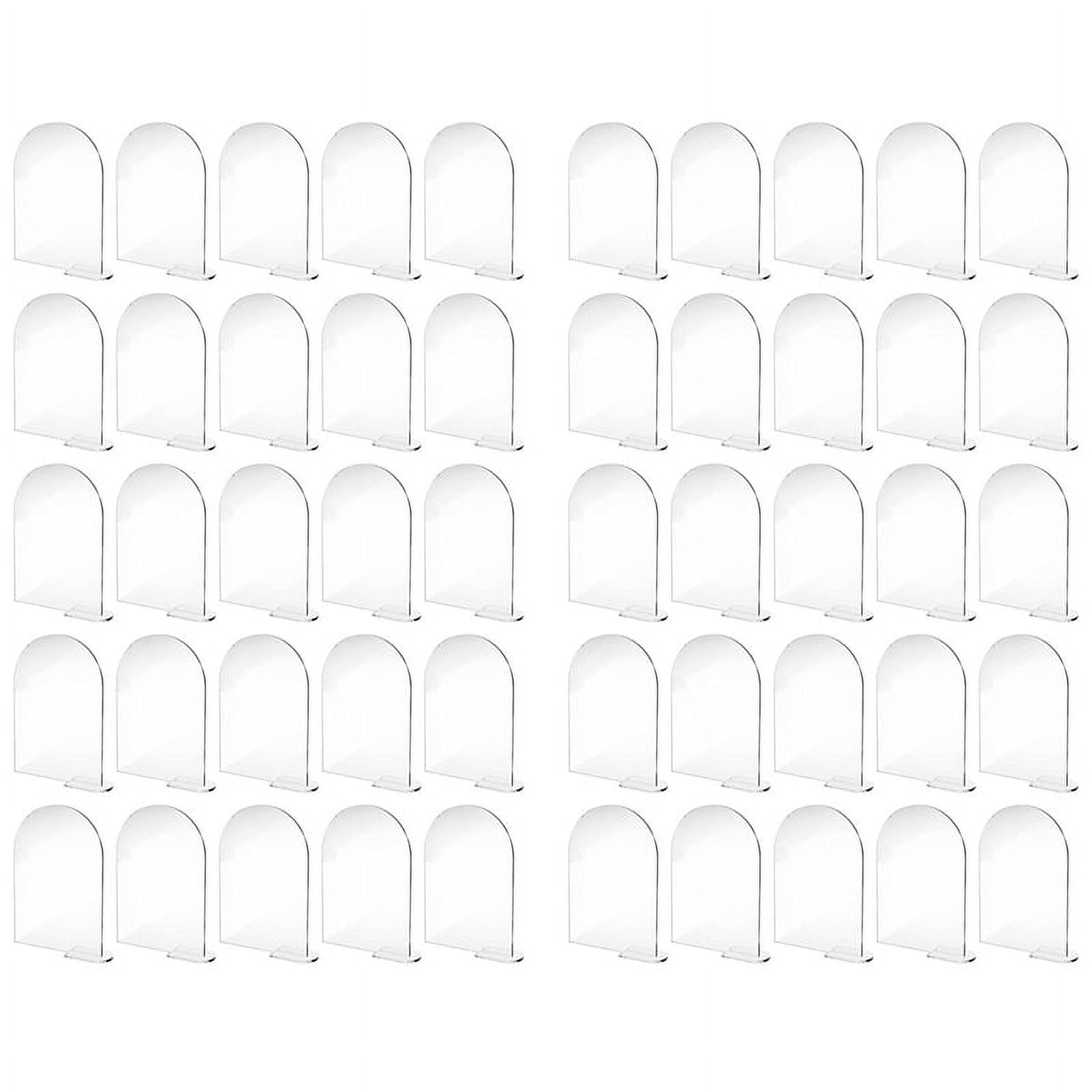 50 Sets 4 x 6 Inch Clear Arch Acrylic Sign with Stand Blank Arched ...
