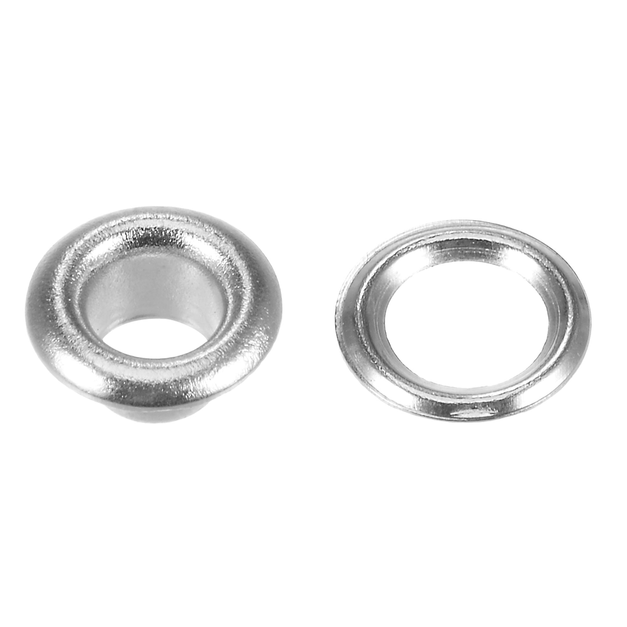 50 Sets 4mm Hole Copper Grommets Eyelet Silver Tone for Fabric Leather ...