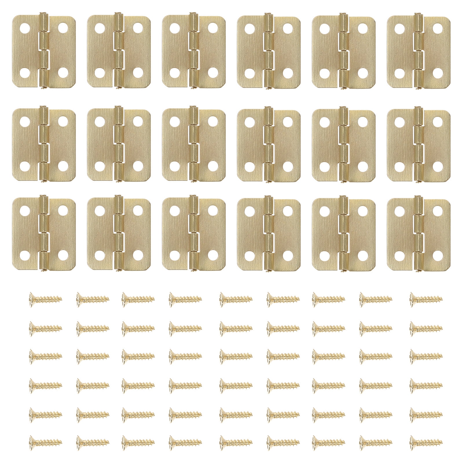 50 Sets 6-Point Hinge Household Bin Small Metal Trash Can Drawer Hinges ...