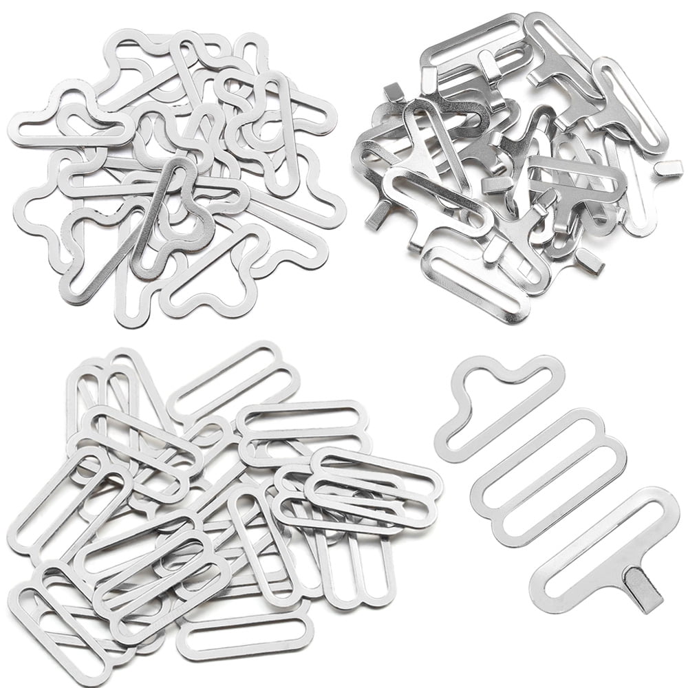 50 Sets Adjustable Bow Tie Hardware Clip Set, Metal Cravat Clip Hook ...