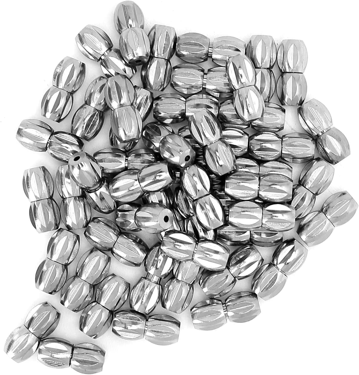 50 Sets Barrel Screw Clasps, 5x11mm Column Brass Screw Clasps Screw ...