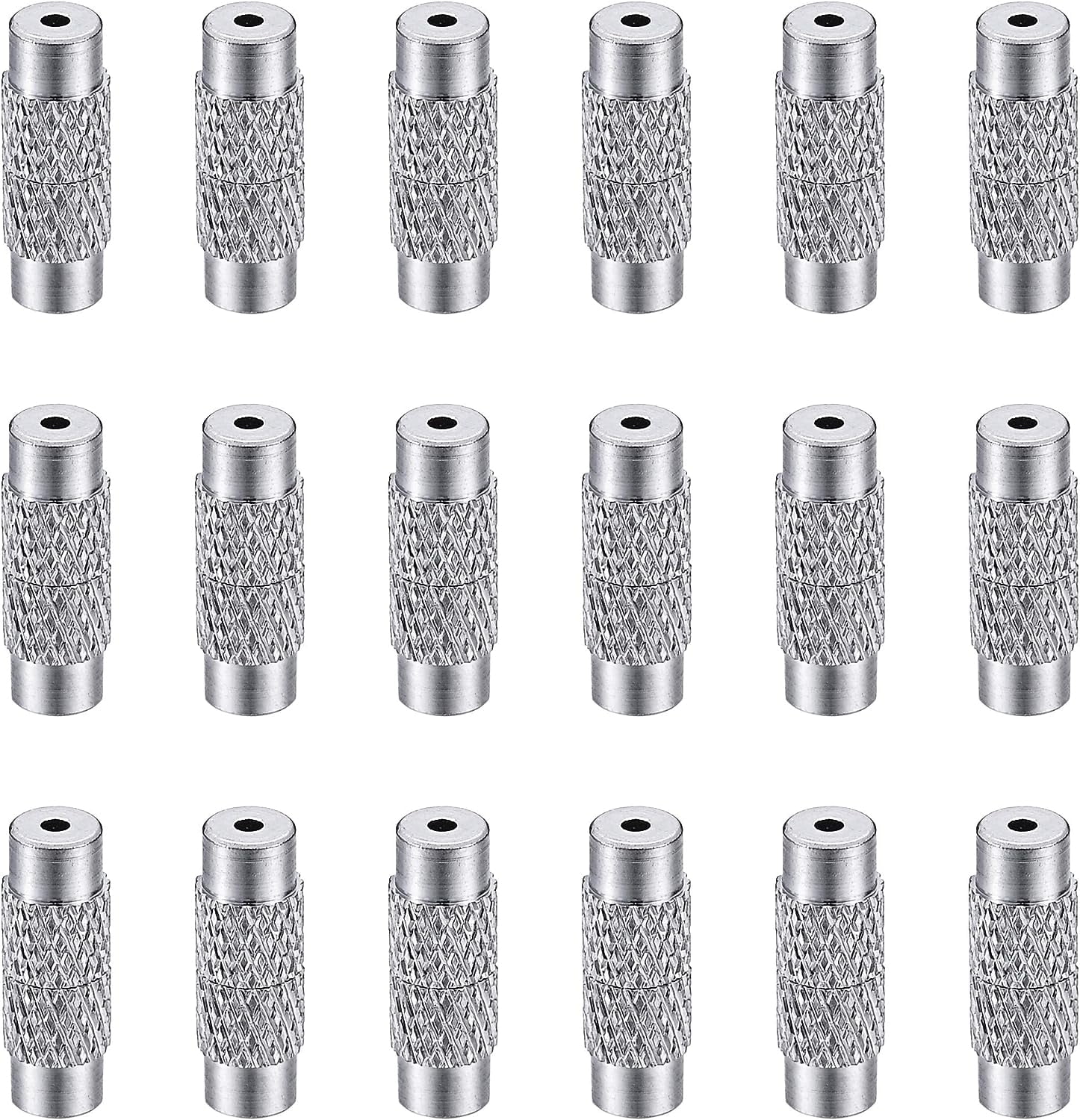 50 Sets Brass Column Screw Clasps, Barrel Screw Clasps for Bracelet ...