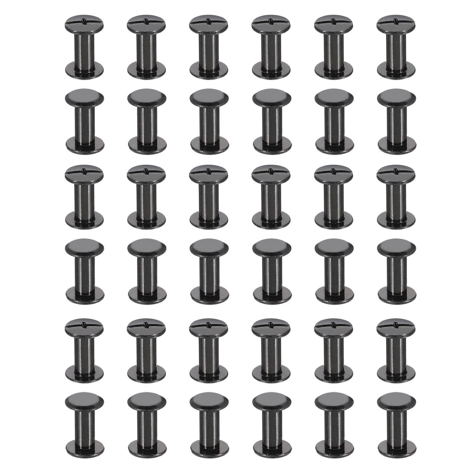 50 Sets Chicago Screws, 12mm L Galvanized Iron Chicago Screw Phillips ...