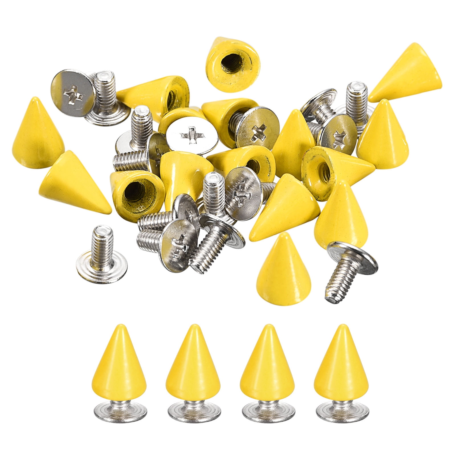 50 Sets Cone Spikes Studs 7x10mm Studs and Spike Screw Back Rivet ...