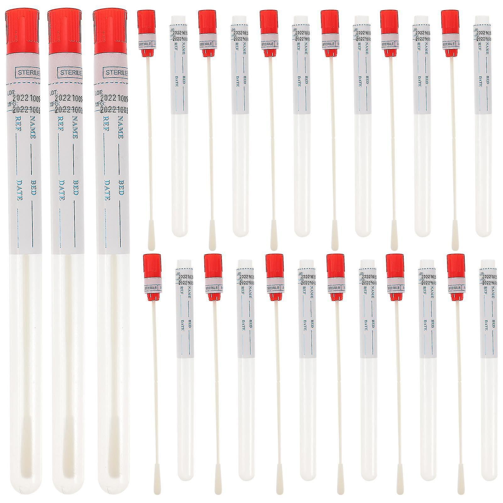 50 Sets Disposable Collection Swabs Sterile Swabs Lab Swab Sampling ...