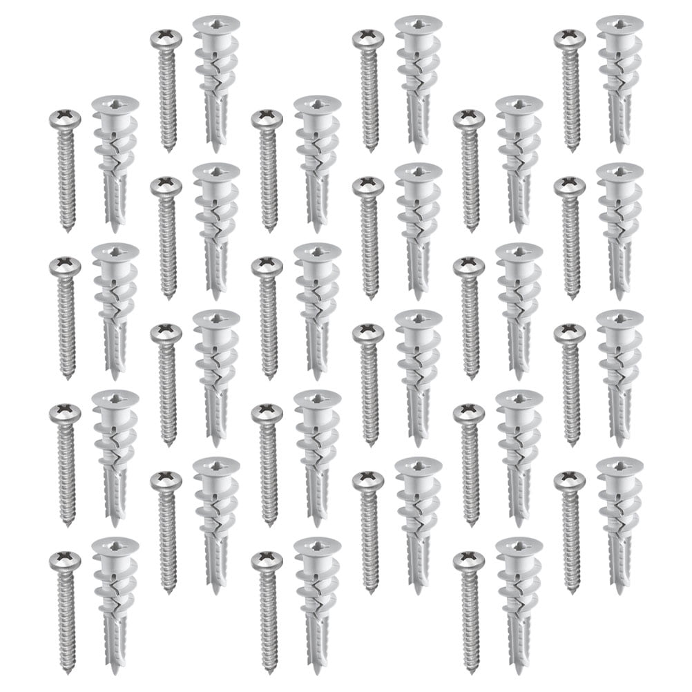 COSMOBETTY Nylon Self-Drilling Anchors and Screws for Contractors 50 ...