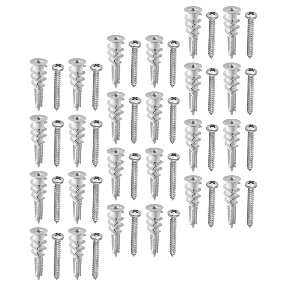 50 Sets Gypsum Board Expansion Tube Hollow Fixed Self-tapping Spiral ...