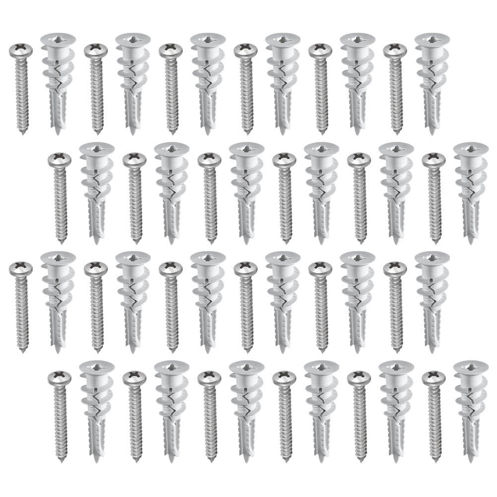 50 Sets Gypsum Board Expansion Tube Hollow Fixed Self-tapping Spiral ...