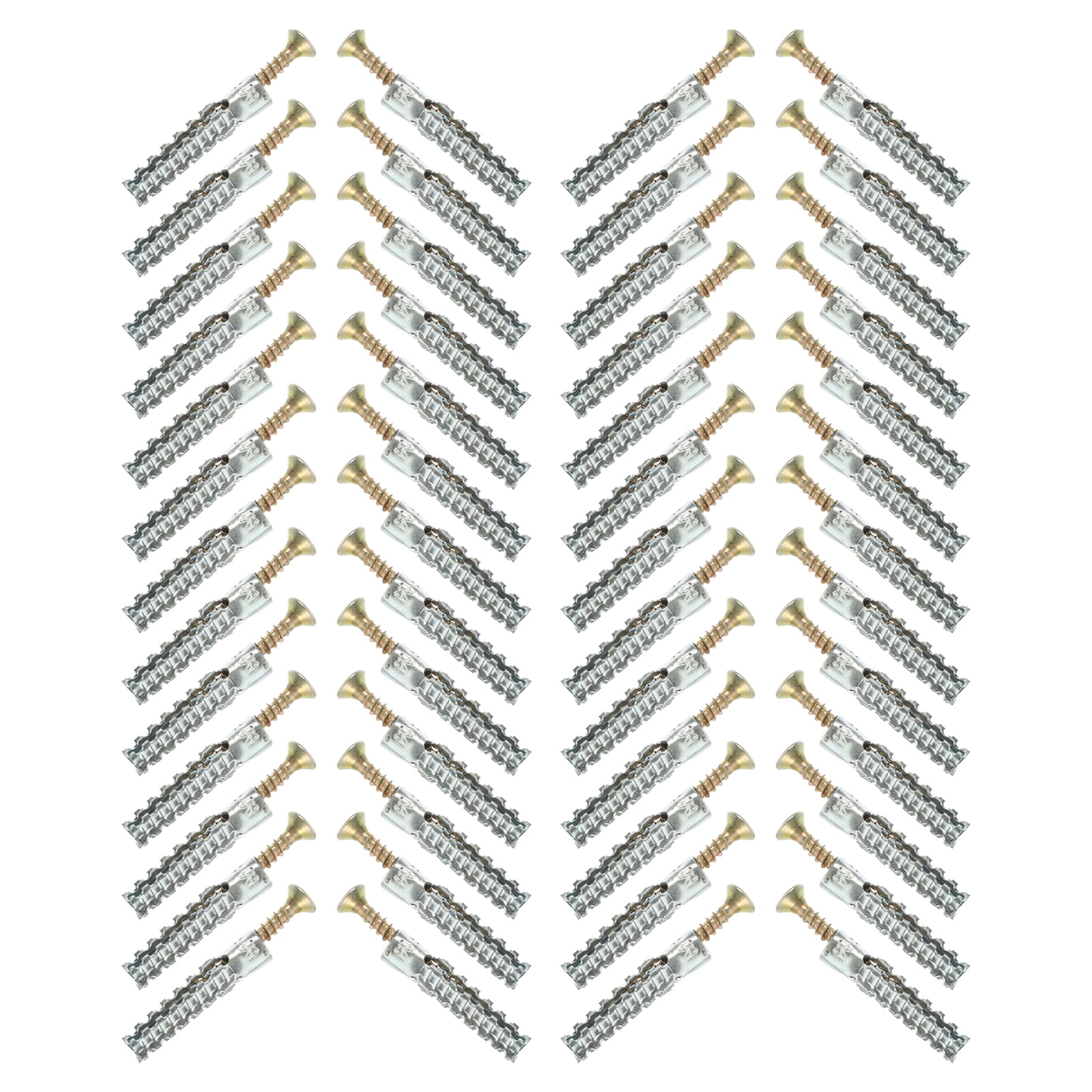 50 Sets Heavy Steel Wall Anchor Screw Fasteners Hollow Anchors for ...