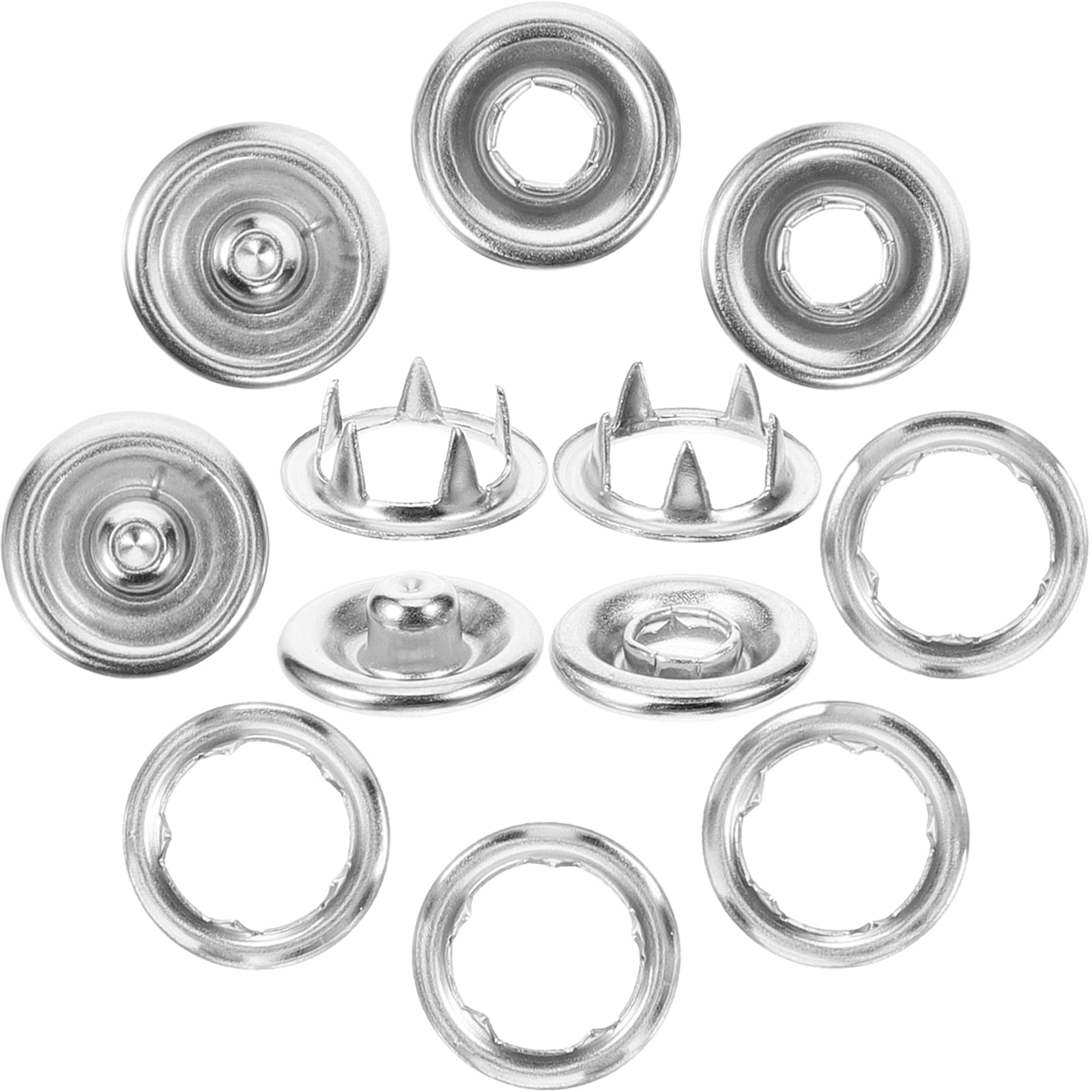 50 Sets Hidden Buckle Tools No-sew Snap Fasteners Replacement Snaps ...