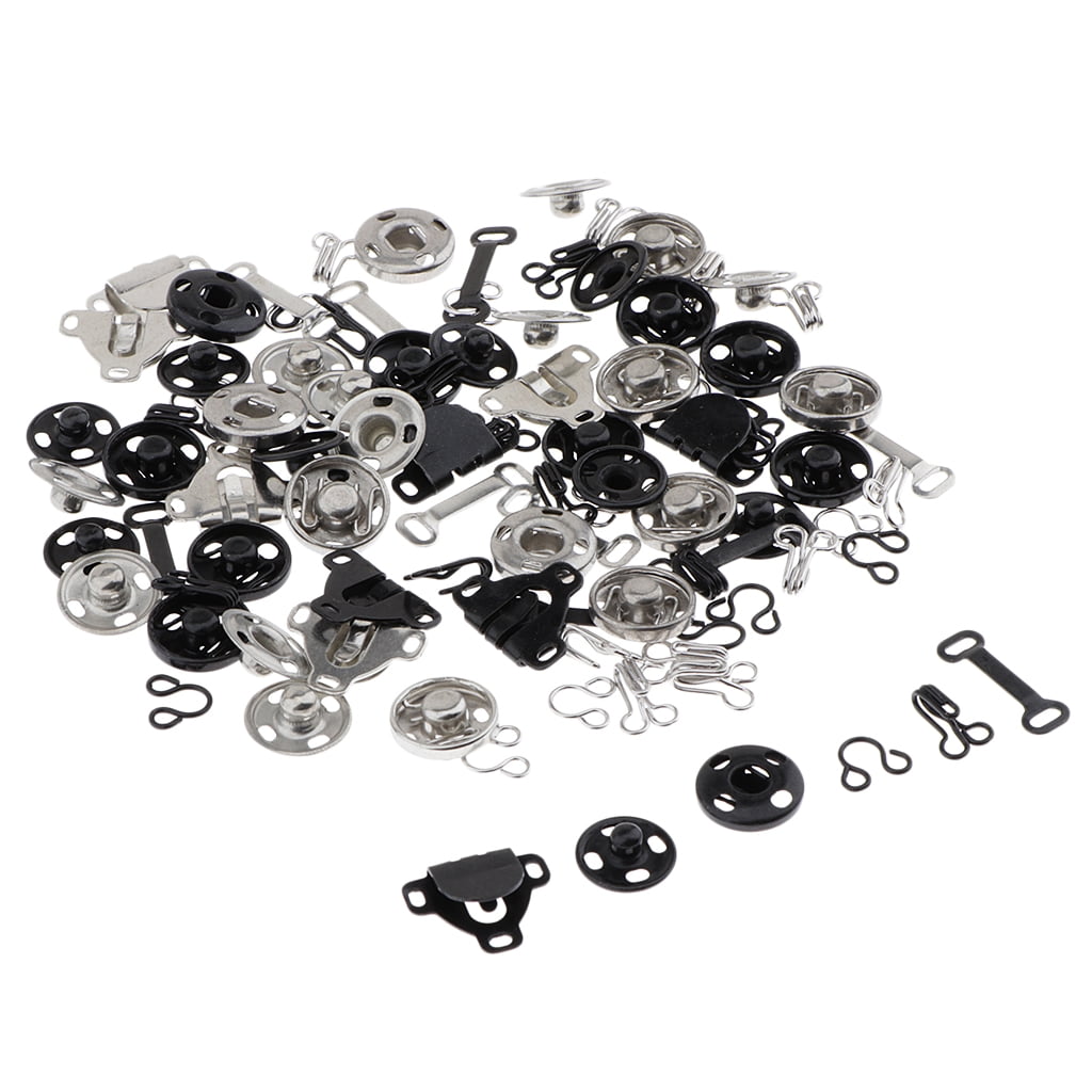 50 Sets Hook Fasteners Closure Buttons DIY Sewing - Walmart.com