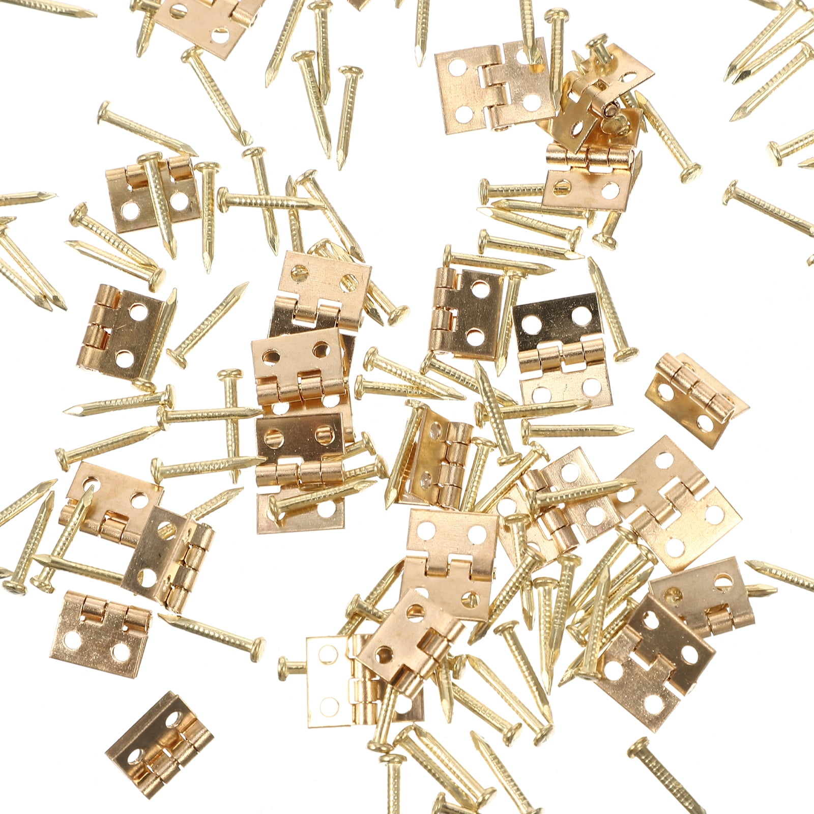 50 Sets Mini Hinge Small Jewelry Case Hinges Retro Wooden Boxes Brass ...