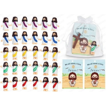 20 Sets Of Mini Jesus Statues In Bulk, And 20Pcs Bags, Used For ...