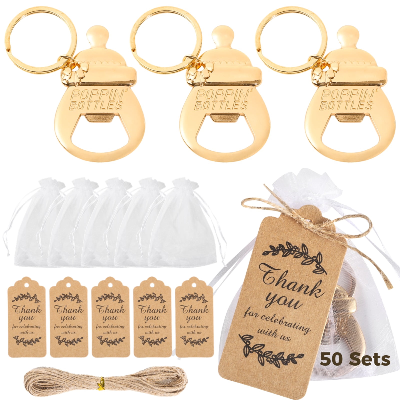 50 Sets Popping Bottle Openers, Shower Return Favors for Guests ...