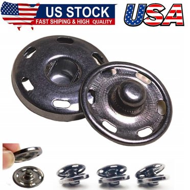 Casewin 100 Sets Snap Fasteners Kit - Five Paws Pearly Surface Metal ...