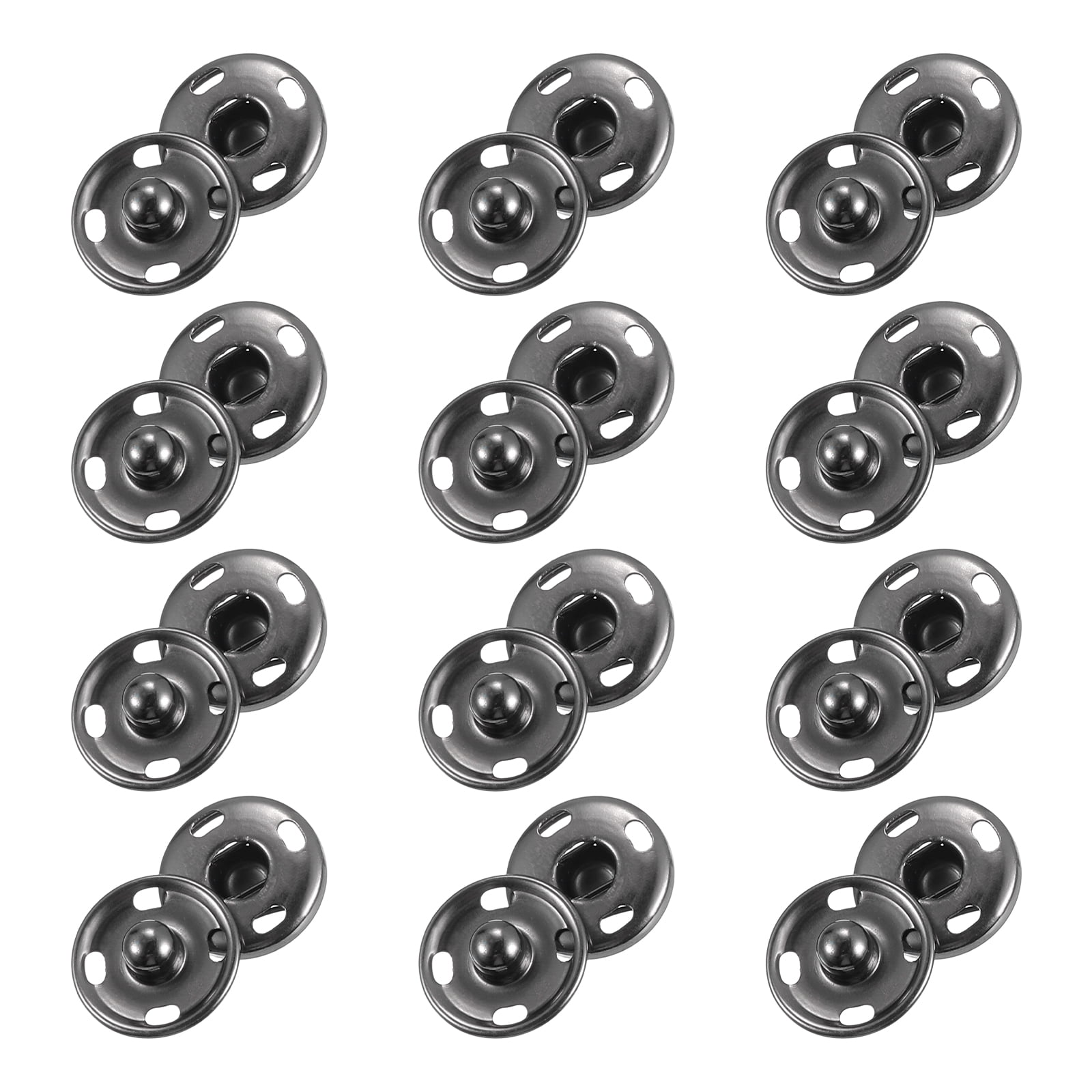 50 Sets Sewing Snap Buttons, Press Buttons Snap Fasteners 10mm ...