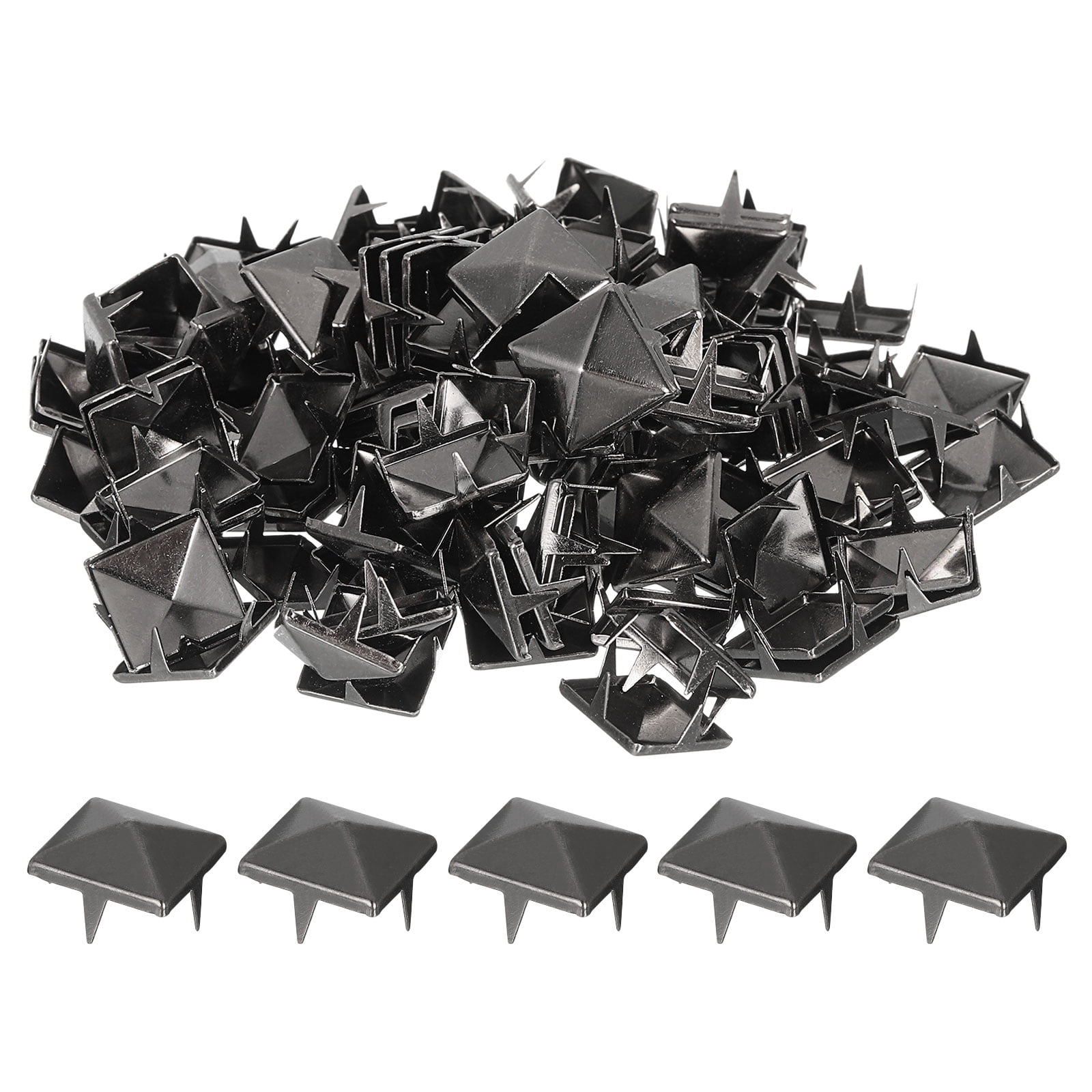 50 Sets Spike Rivet 12x7.5mm Pyramid Rapid Rivet Studs Square Spikes ...
