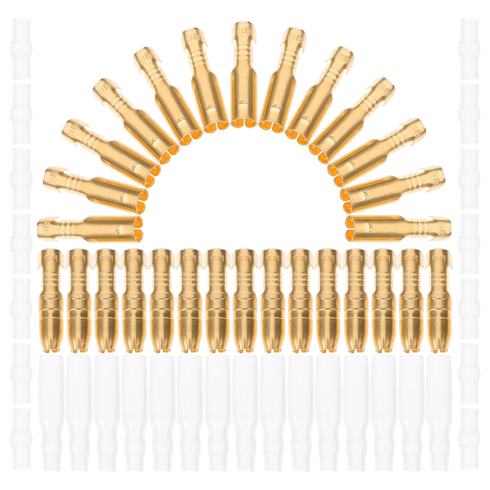 50 Sets Golden Wire Terminal Connector Kit with Multiple Wire ...