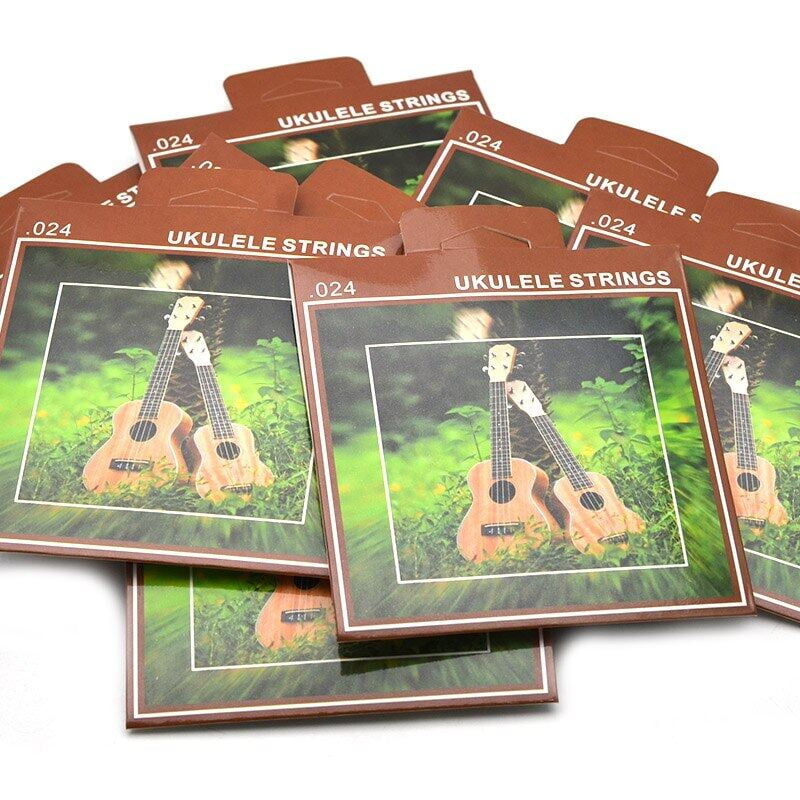 50 Sets Ukulele String White Nylon String for UKs 21/23/24 Inich 1st ...