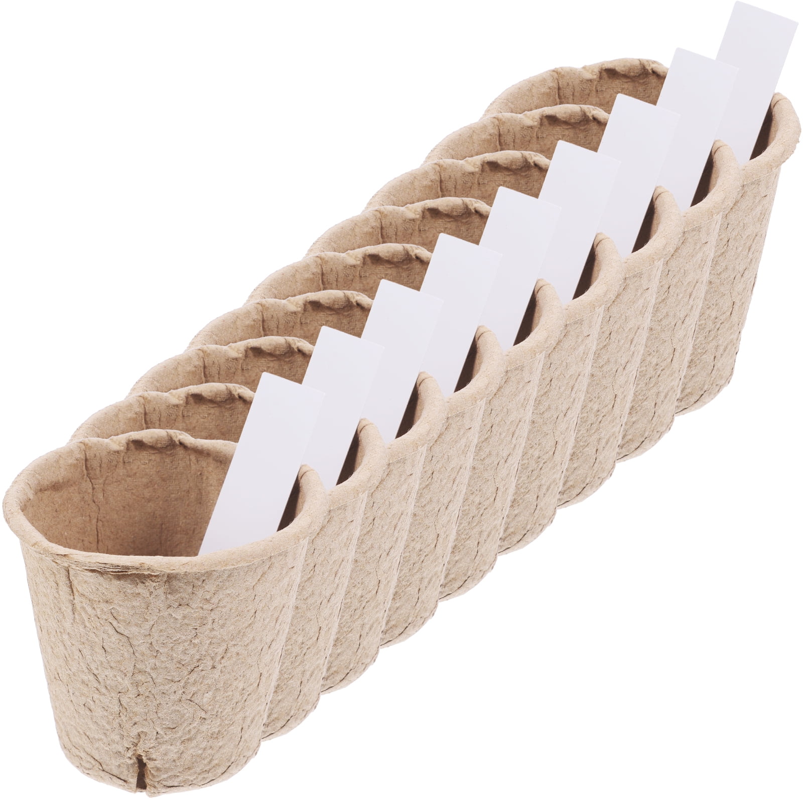 50 Sets of Planting Pots Paper Planter Garden Pots Organic Round Plants ...