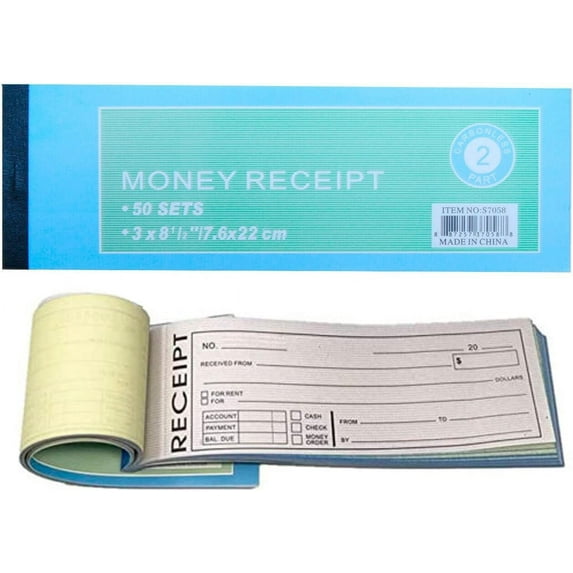 50 Sets per Book Rent, Receipt Book New Sales Order Money Receipt ...