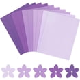 50 Sheet 8.5 x 11 Inch Purple Card Stock Paper 5 Solid Lavender Colors ...