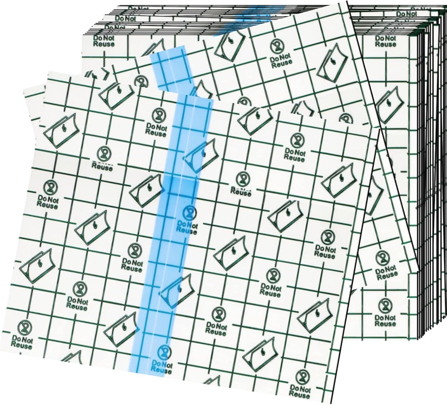 50 Sheet Transparent Waterproof Stretch Adhesive Bandage Clear Film ...