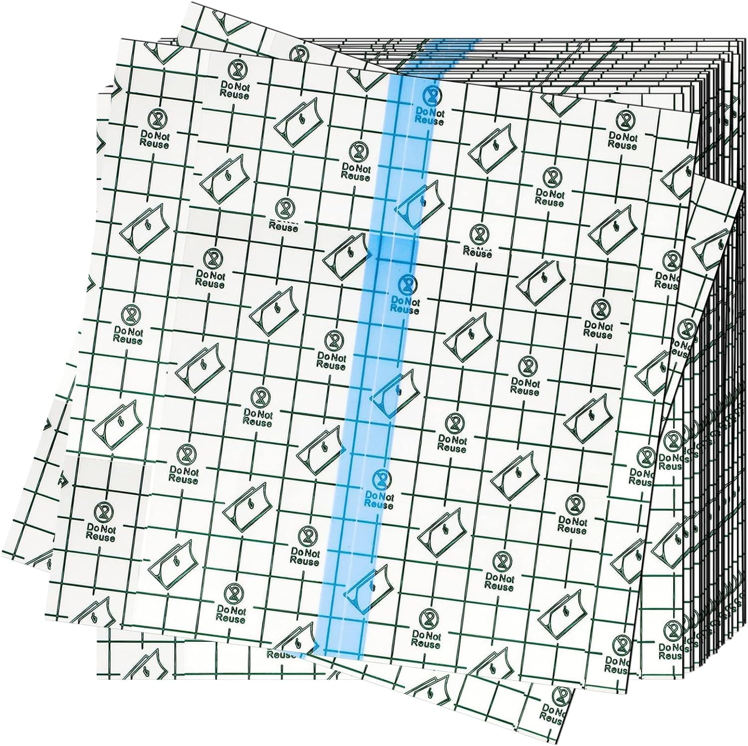 50 Sheet Transparent Waterproof Stretch Adhesive Bandage Clear Film ...