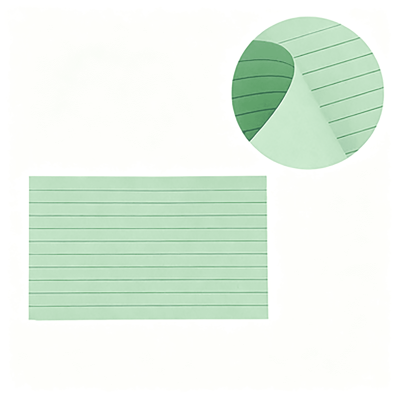 50 Sheets 3x5 Ruled Colored Index Cards, Flash Cards Lined Study Note ...