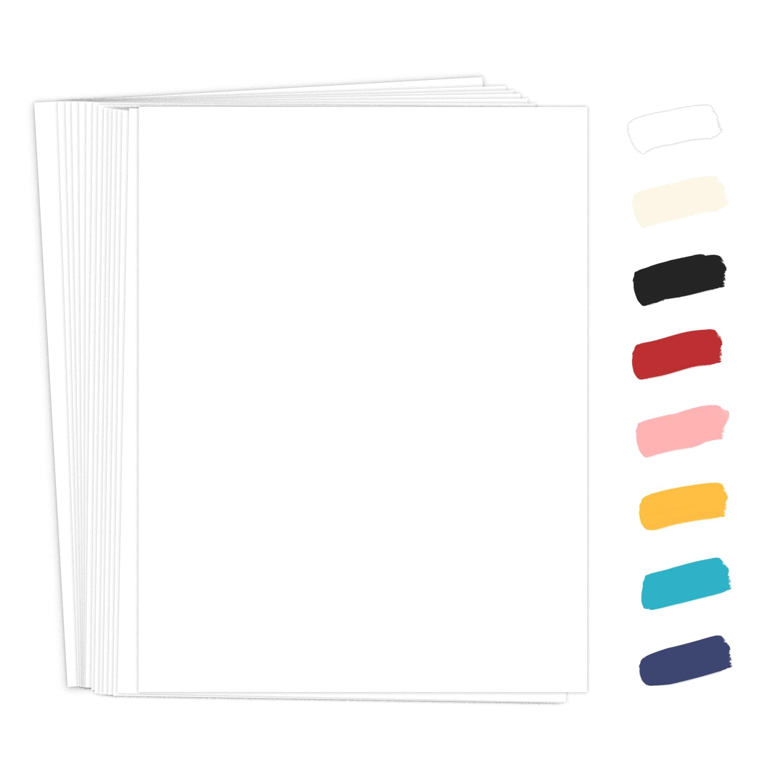 50 Sheets 8.5x11 White Card Stock, 180gsm Thick Paper for Certificates ...