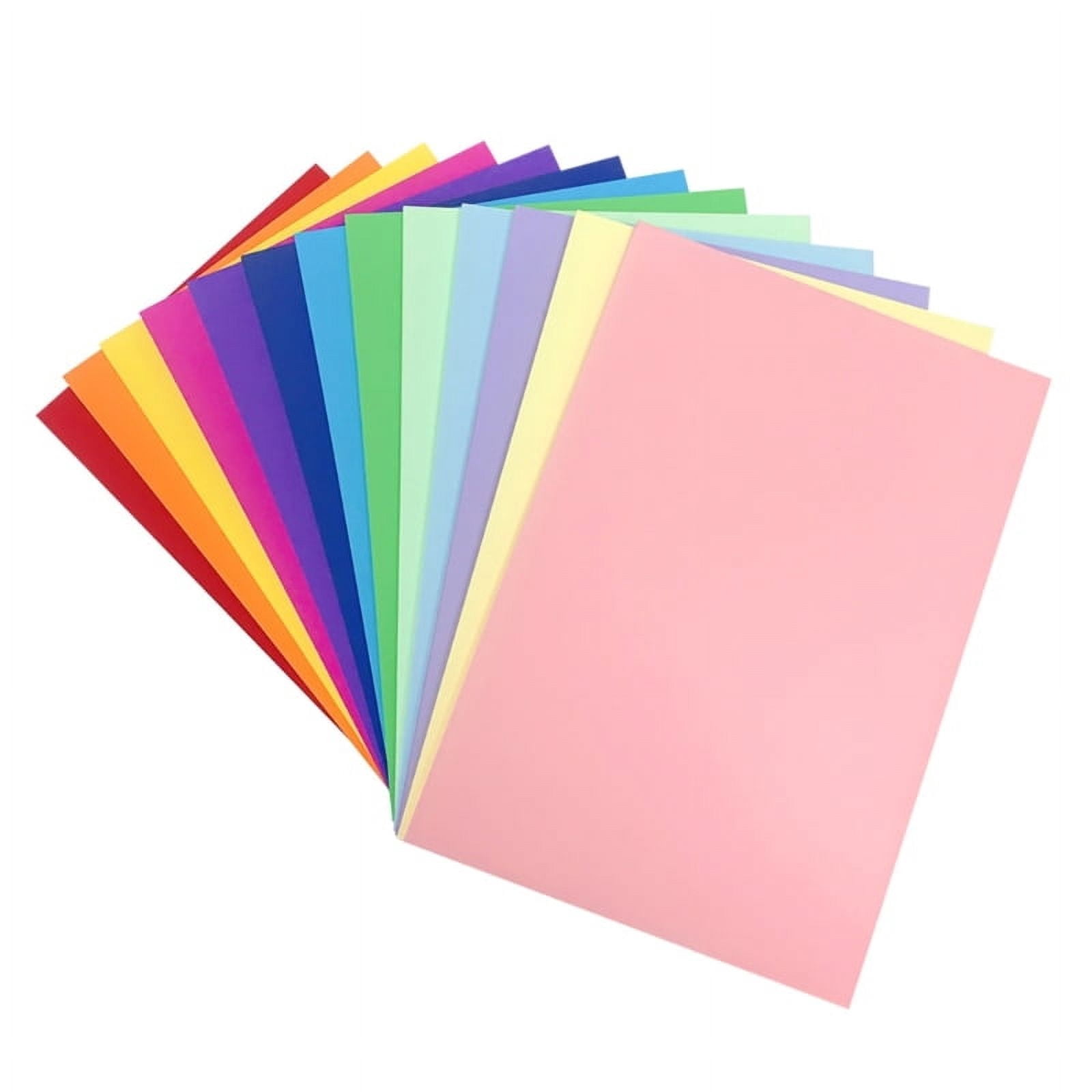 50 Sheets 8K Coloured Card Stock, Thick Color Paper, Handmade Folding ...