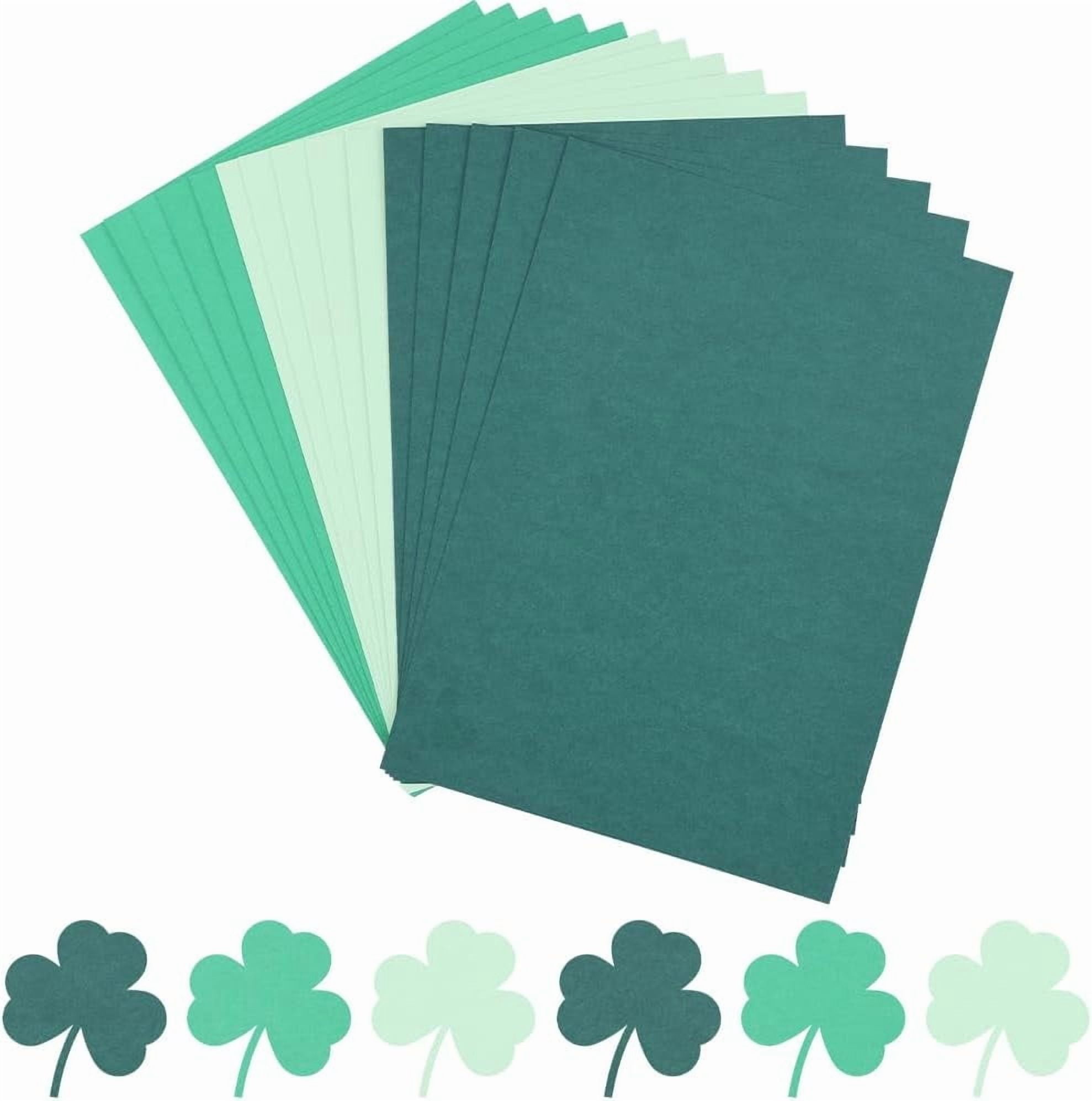50 Sheets A4 Card Papers Light Green Colour Cards Stock GSM Card Mixed ...