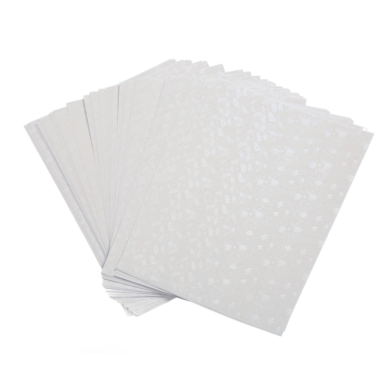 50 Sheets A4 Holographic Cold Laminate Sheet Cuttable Waterproof DIY ...
