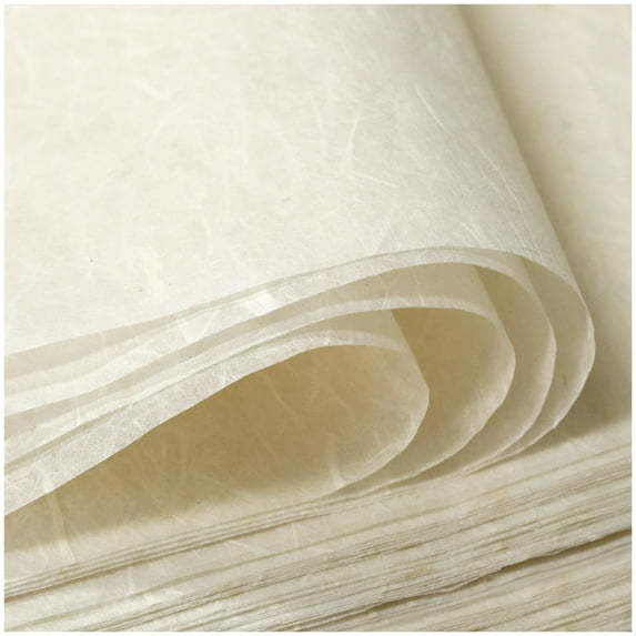 A4 Mulberry Paper 50 Sheets Natural Fiber Rice Paper for Decoupage Writing Painting, DIY Craft ...