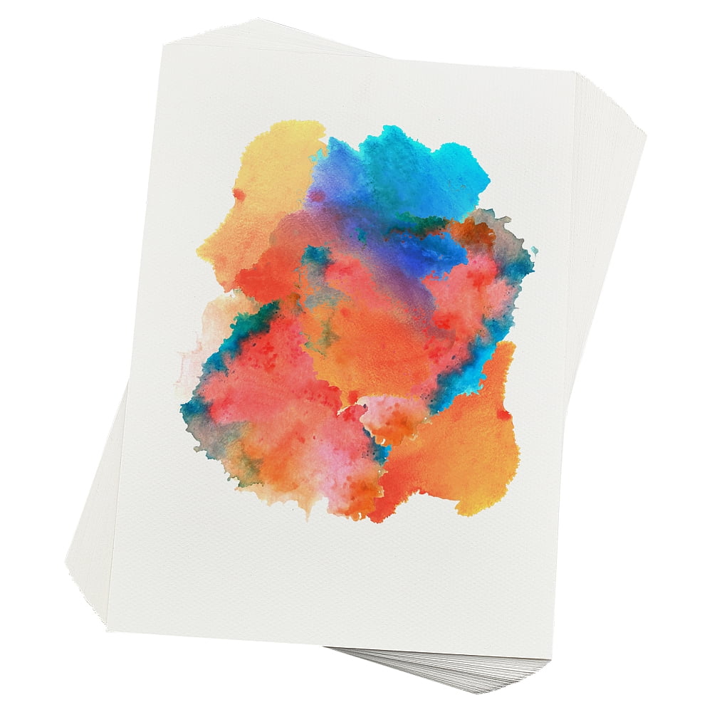 50 Sheets A4 Rectangle Blank Drawing Watercolor Paper Gouache Paper for ...