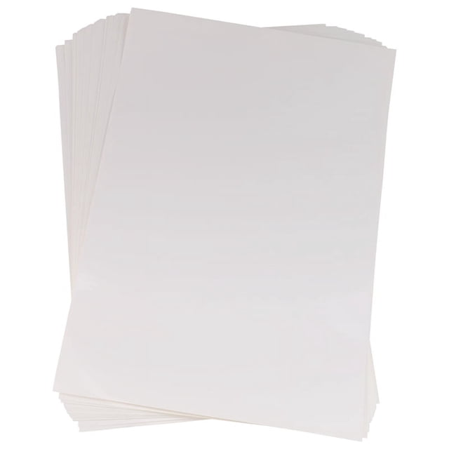 50 Sheets A4 White Self Adhesive Waterproof Sticker Label Glossy Paper ...